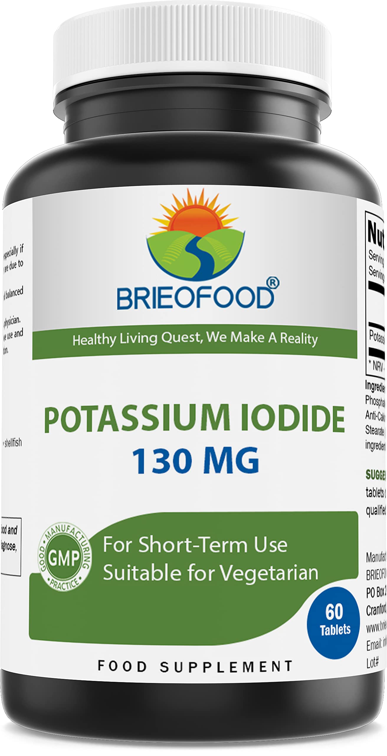 Brieofood potassium iodide supplement benefits