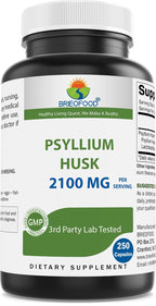 Brieofood psyllium husk fiber capsules