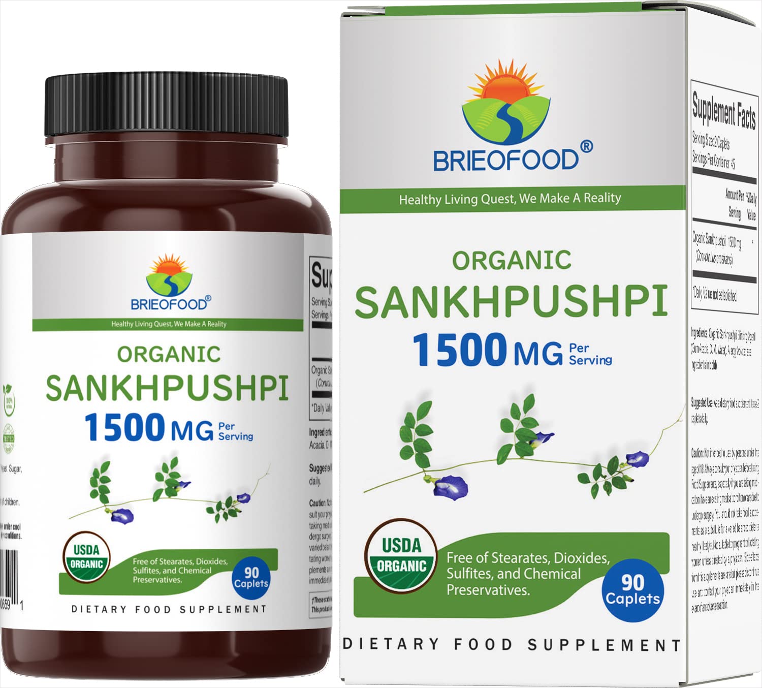 Brieofood Sankhpushpi vegetarian tablets