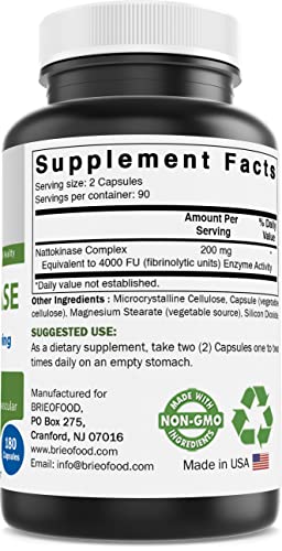 Brieofood supplements for healthy blood flow