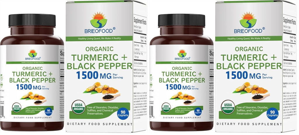 Brieofood turmeric with black pepper tablets