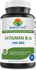 Brieofood Vitamin B6 100 mg tablets