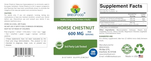 Brieofood vitamins for circulation support