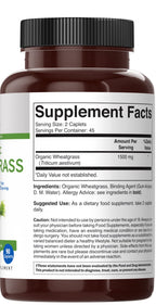 Brieofood wheatgrass for detox support