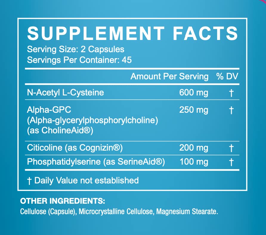 Bright Brain cognitive support nutrients