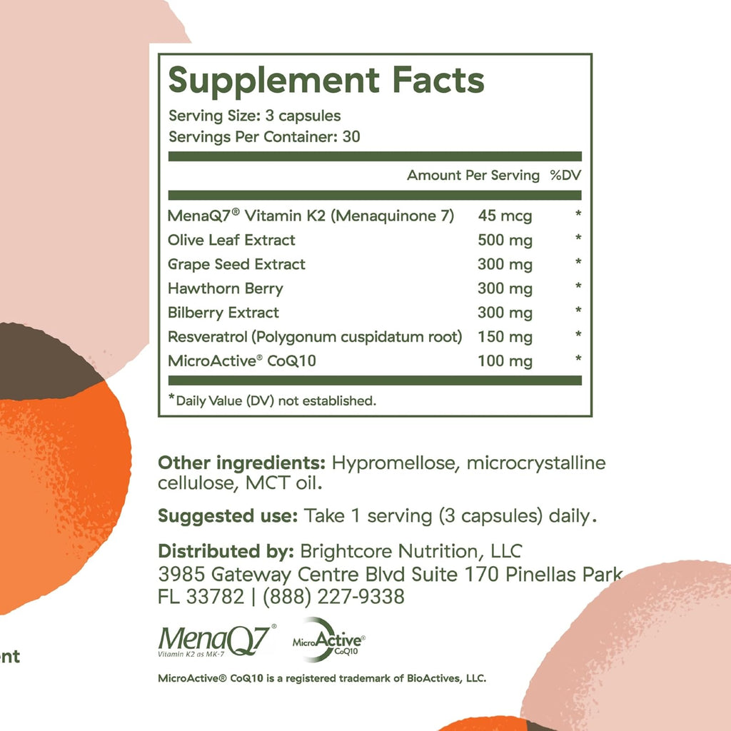 Brightcore Nutrition Vitality Capsules for muscle support