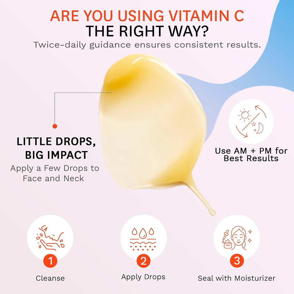 Brightening face serum with vitamin C