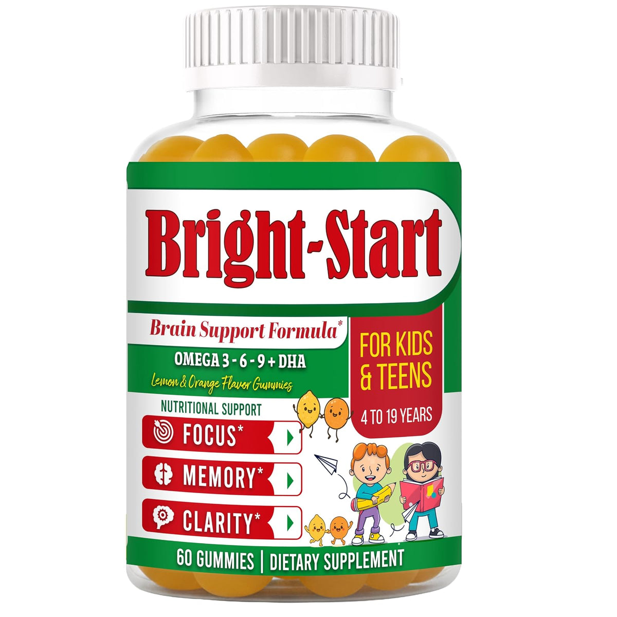 BrightStart Omega 3 DHA gummies for kids