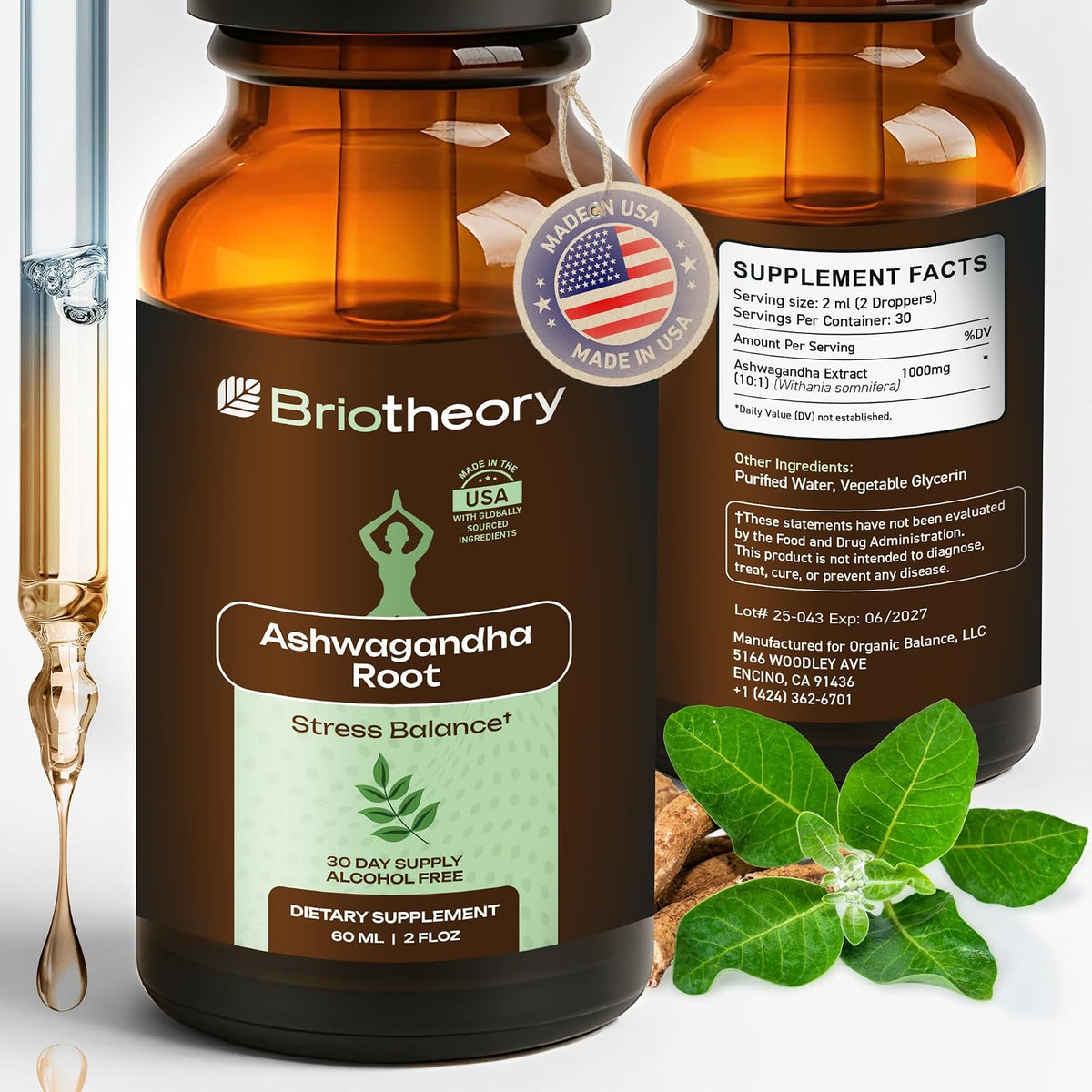 BRIOTHEORY Ashwagandha liquid drops