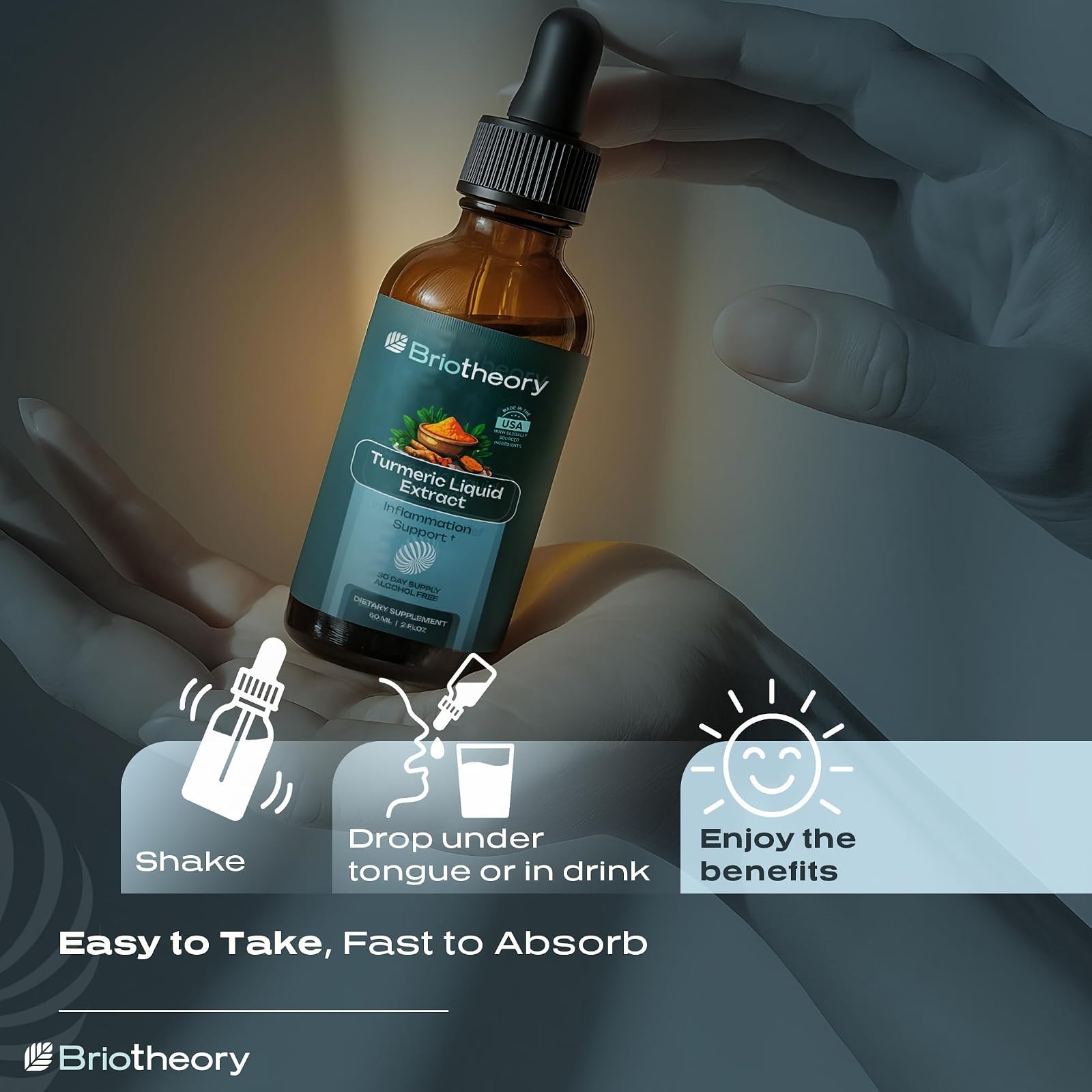 BRIOTHEORY turmeric supplement for wellness