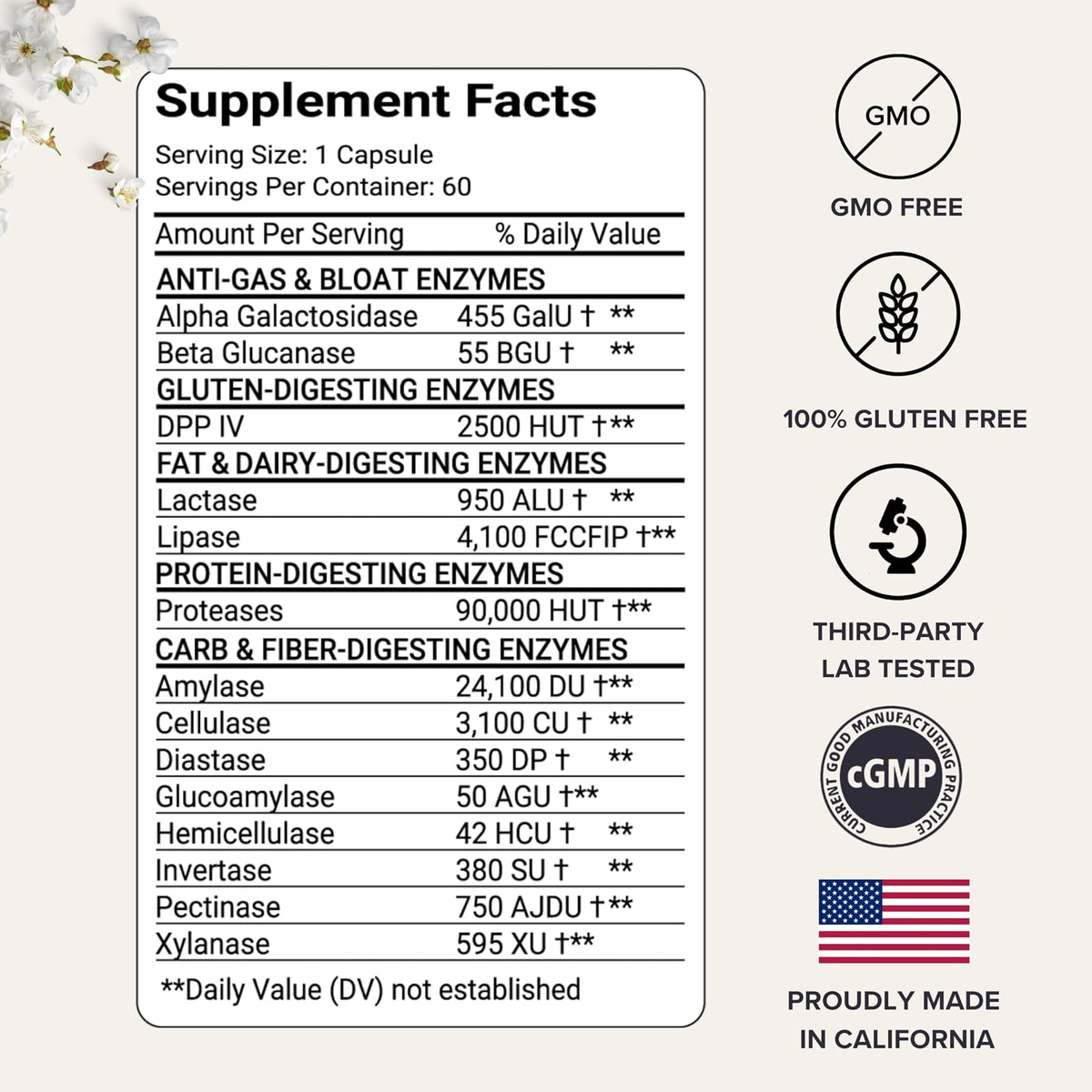 broad-spectrum digestive enzymes capsules