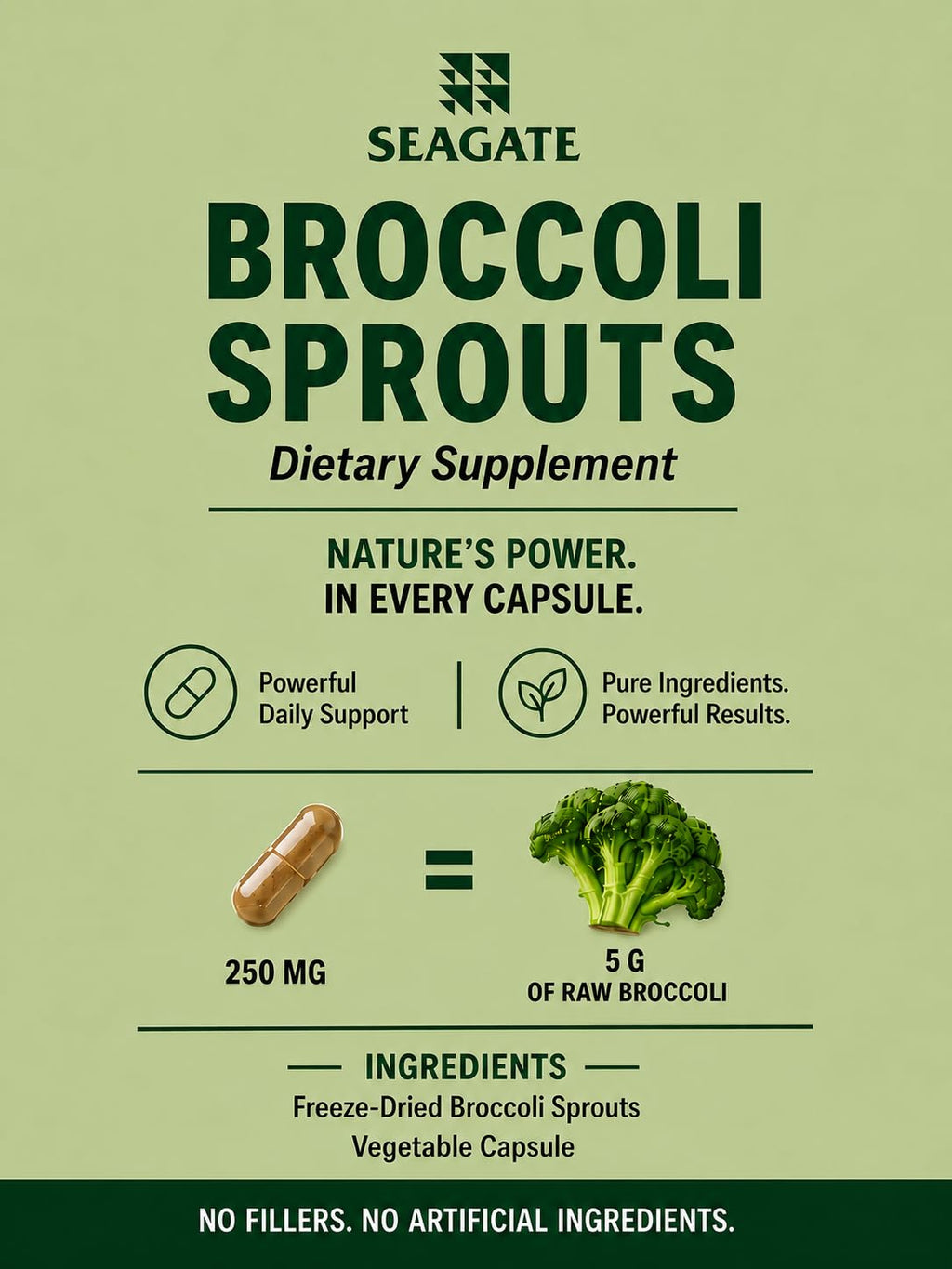 broccoli sprouts capsules for energy