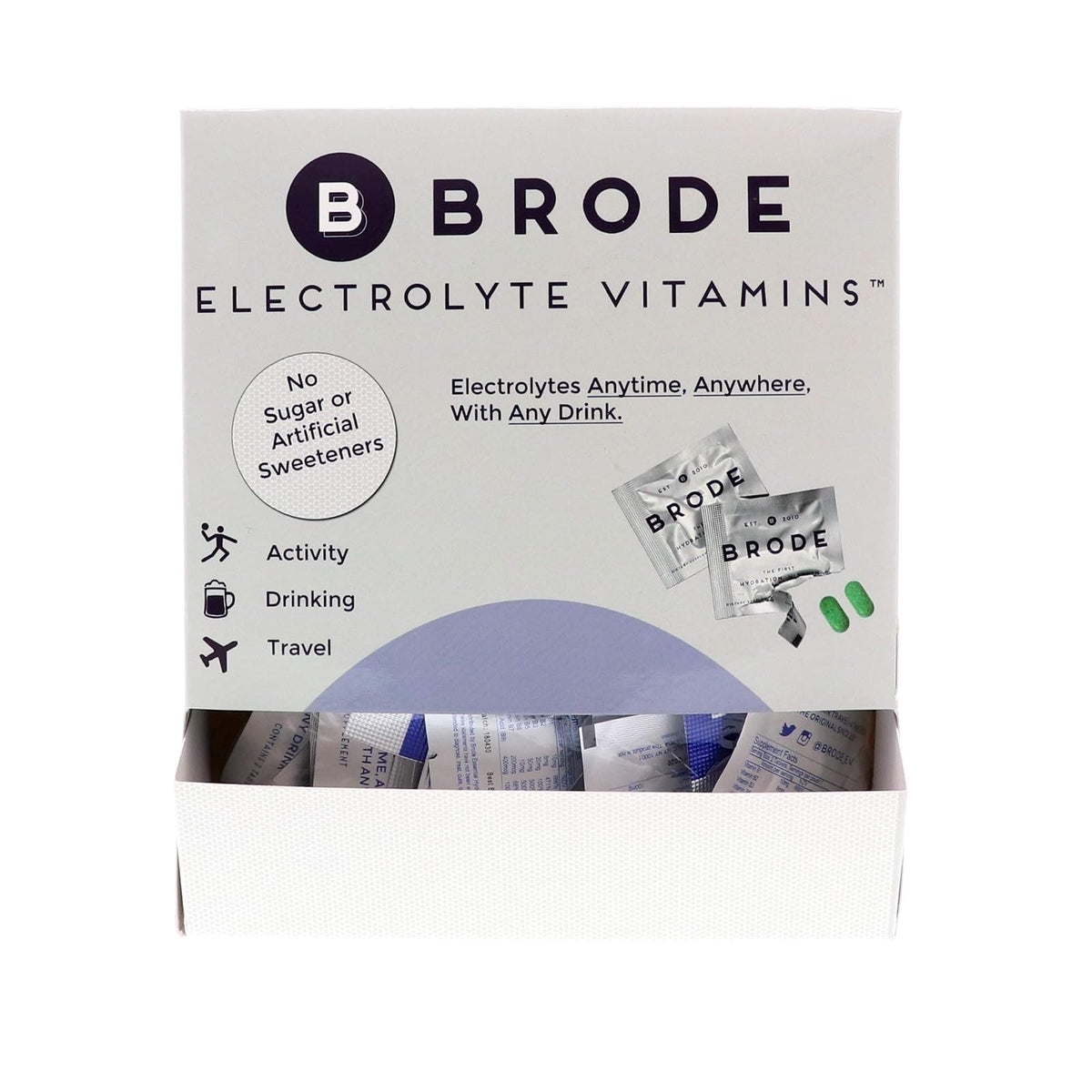 Brode electrolyte tablets for hydration