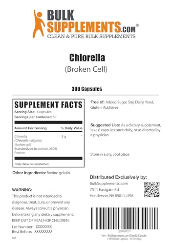 broken cell wall chlorella capsules