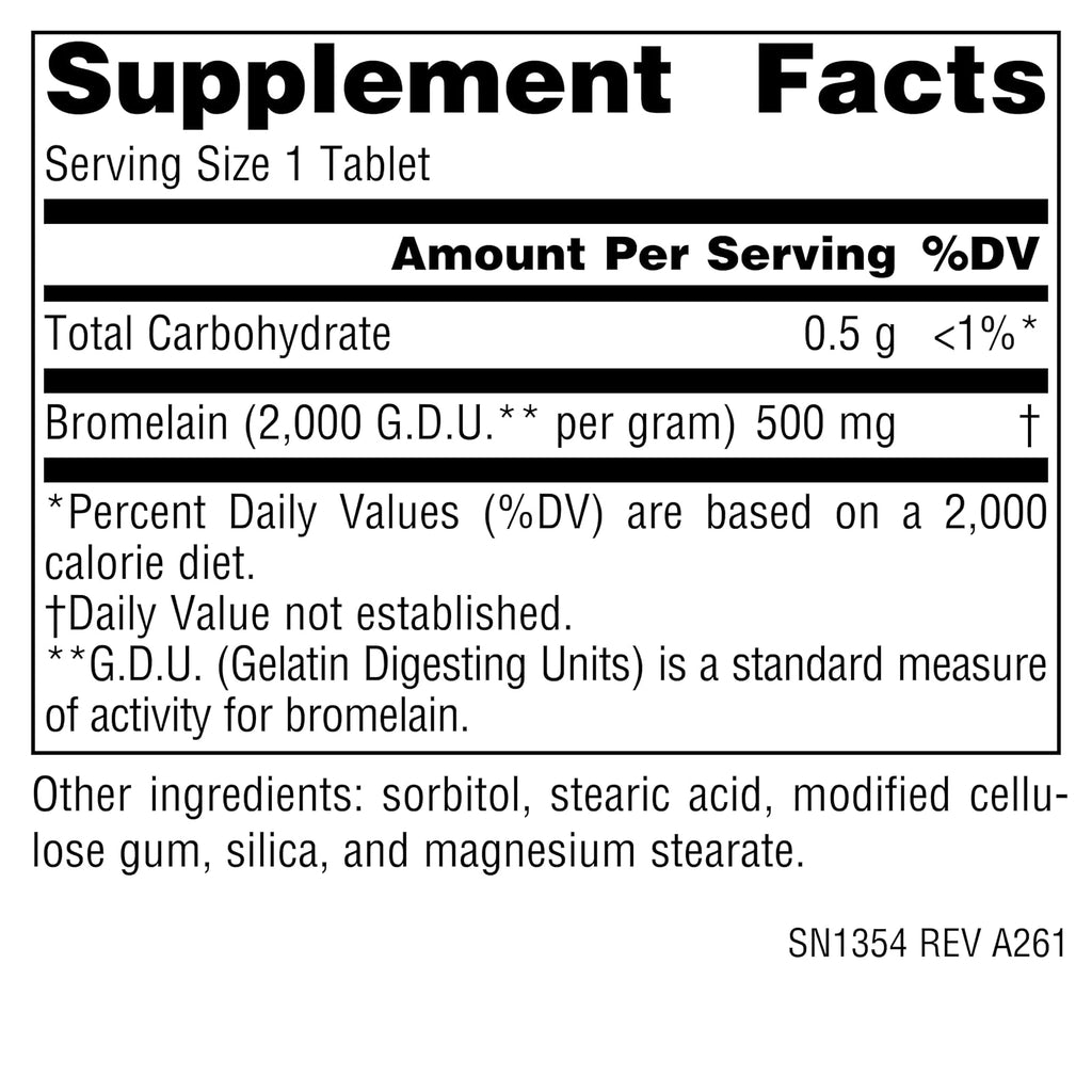 Bromelain 500 mg for digestion