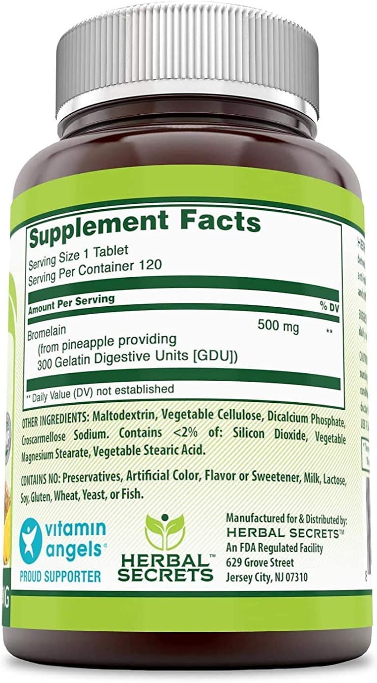Bromelain 500 mg for digestion