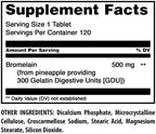 Bromelain 500 mg for digestion