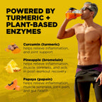 Bromelain and papain electrolyte blend