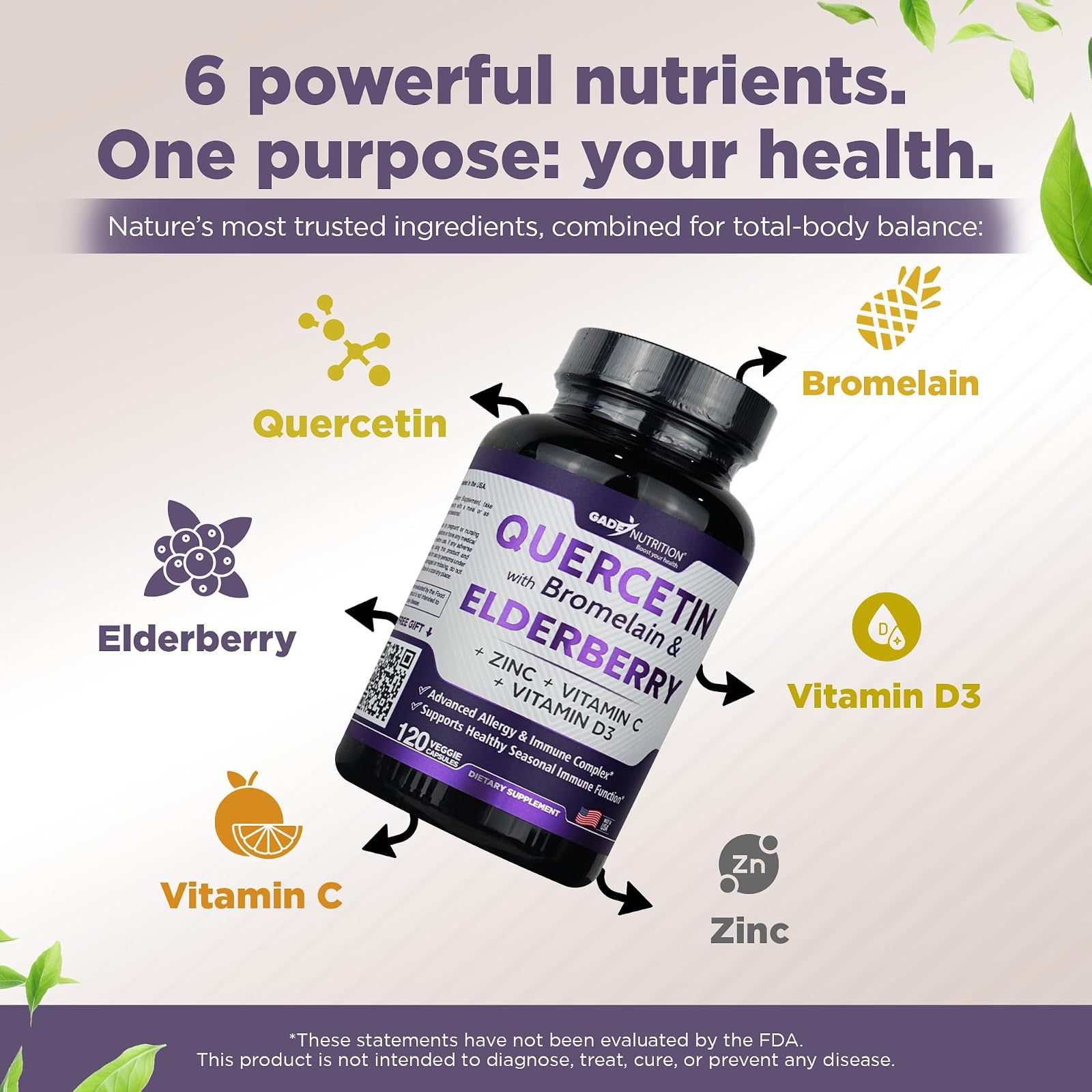 Bromelain and Quercetin for wellness