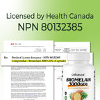 Bromelain capsules for bloating relief