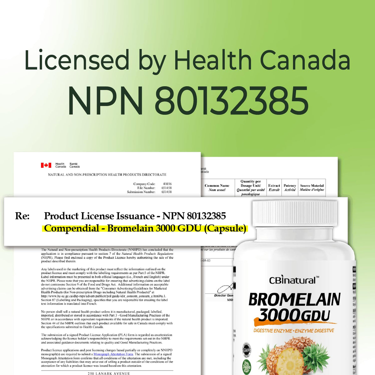 Bromelain capsules for bloating relief