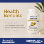 Bromelain capsules for digestion health