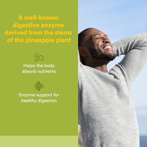 Bromelain capsules for digestive health