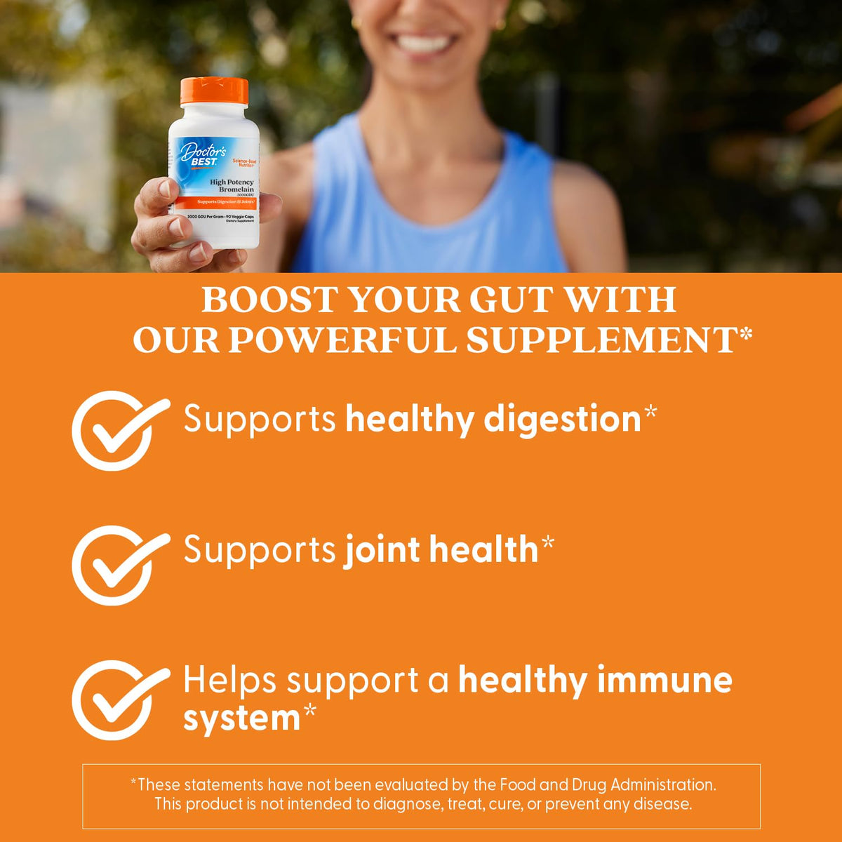 Bromelain capsules for digestive health