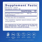Bromelain capsules for digestive health