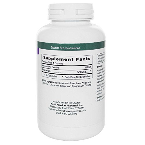 Bromelain capsules for healthy digestion