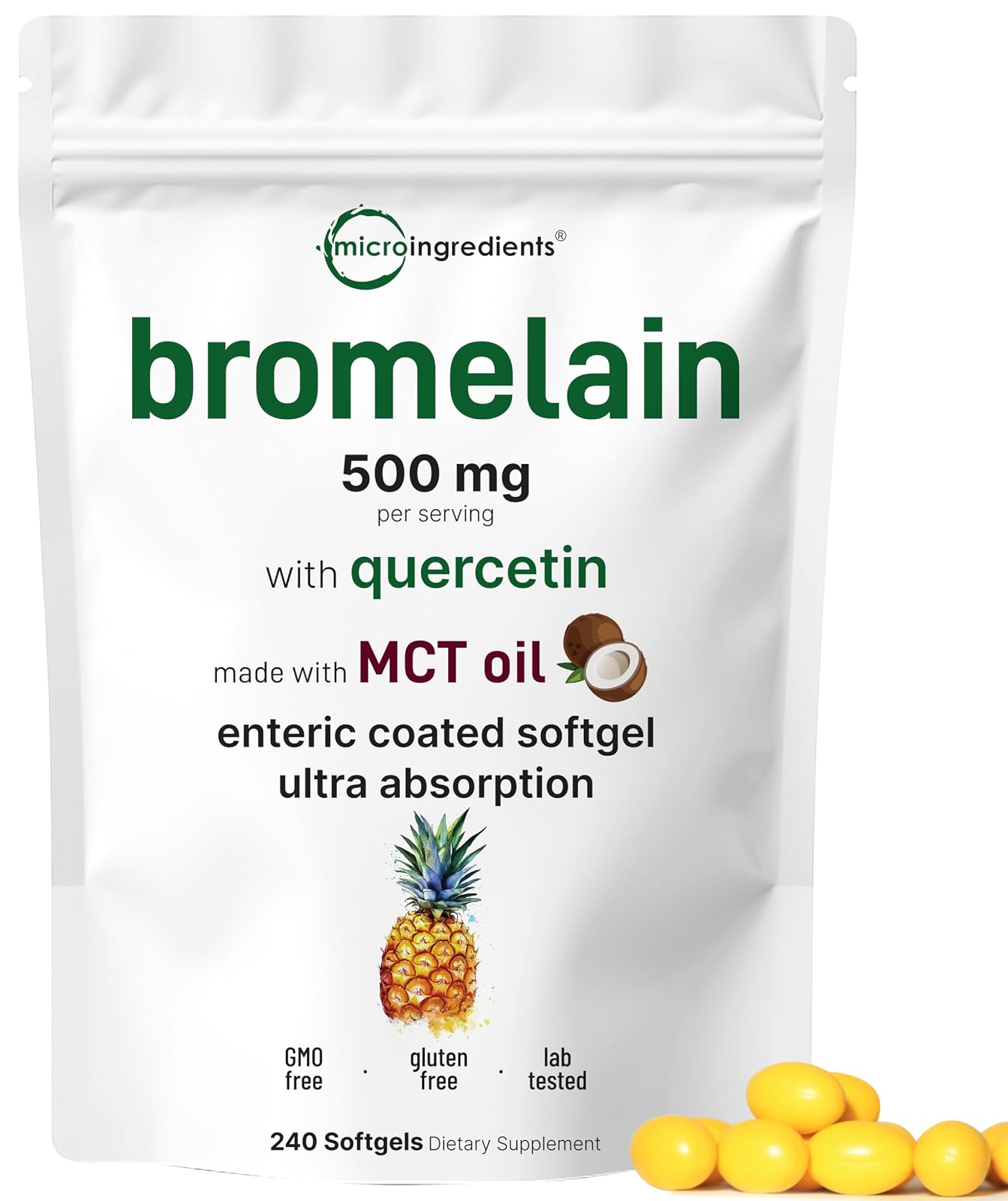 Bromelain digestive enzymes for digestion