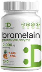 Bromelain digestive enzymes supplement