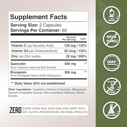 Bromelain enhanced Quercetin for better absorption