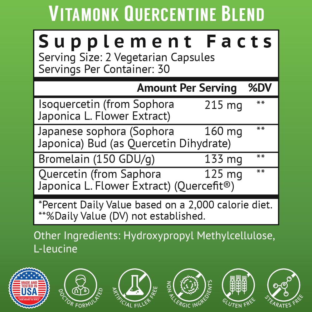 bromelain enhanced quercetin for better absorption