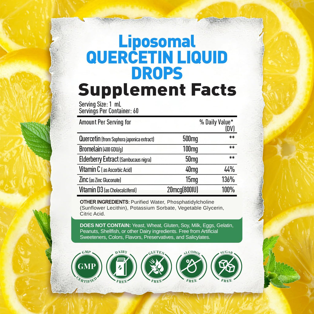 Bromelain enhanced quercetin formula