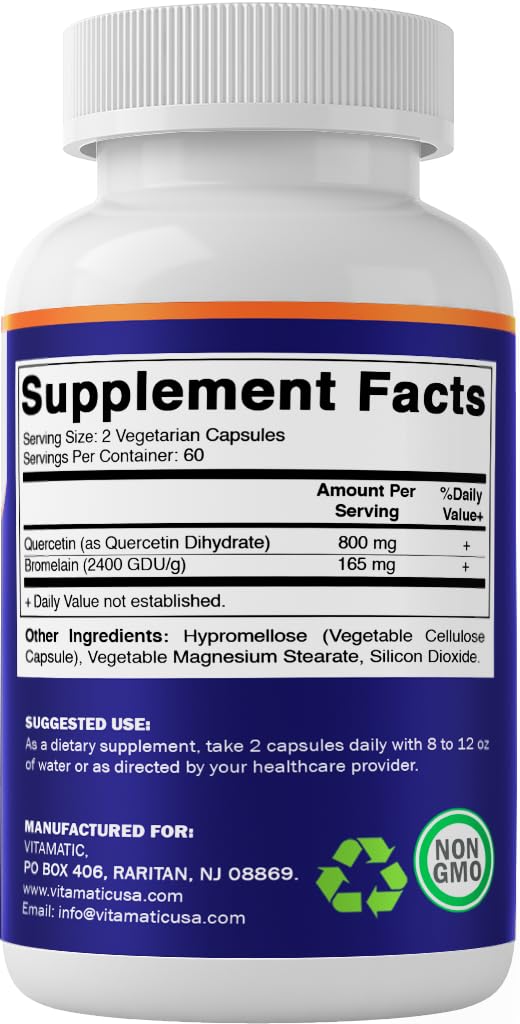bromelain enhanced quercetin supplement
