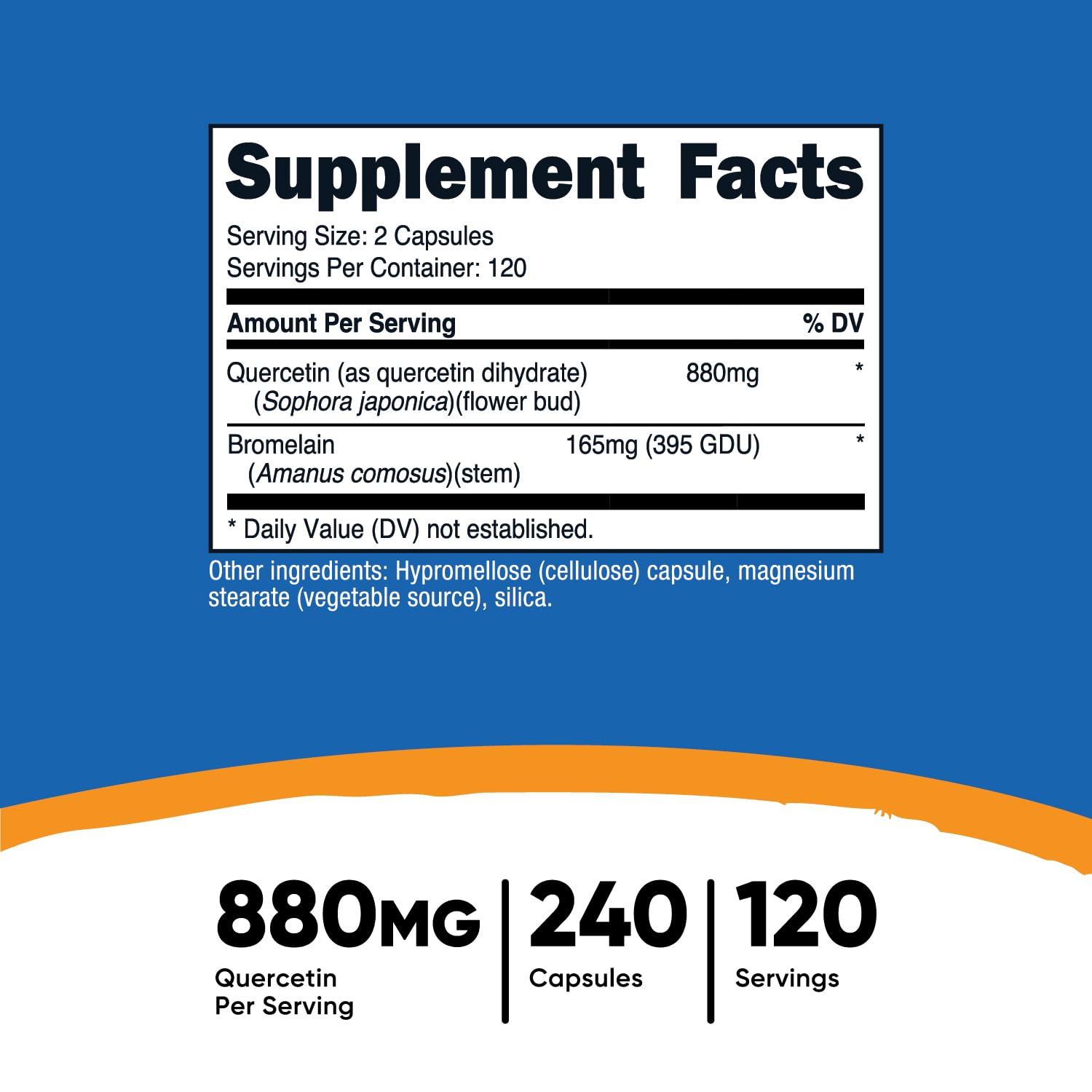 Bromelain enhanced Quercetin supplement