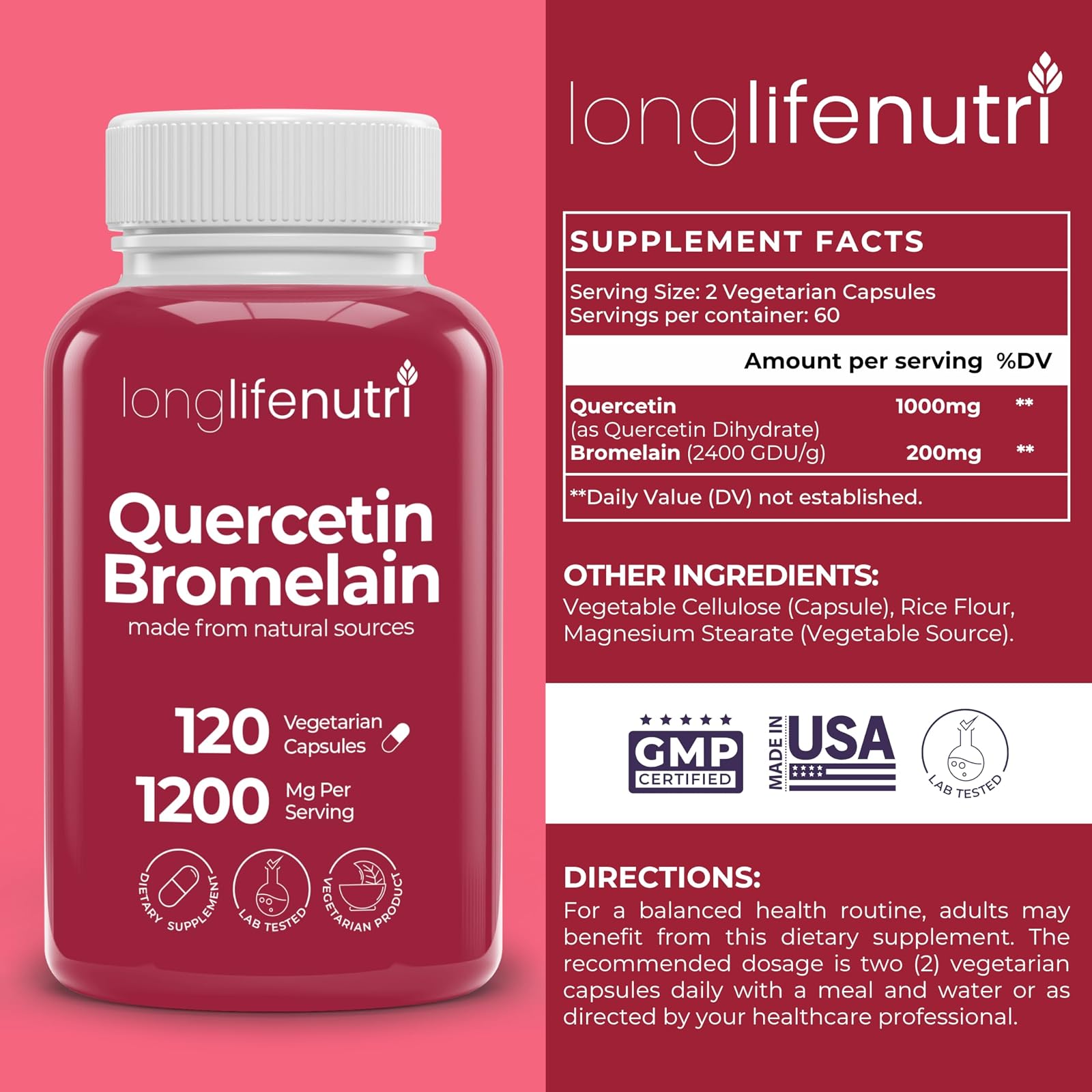 Bromelain enhanced vitamin C supplement