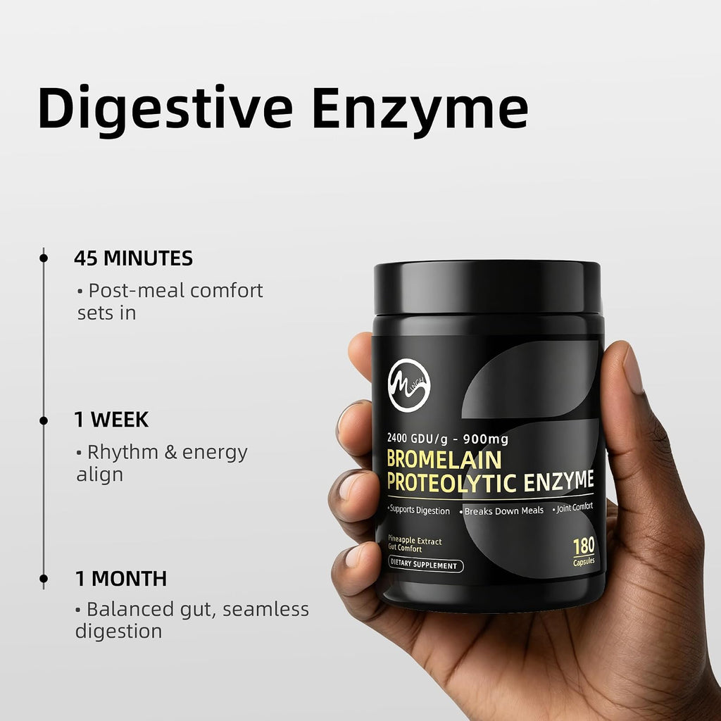 Bromelain enzyme for protein breakdown