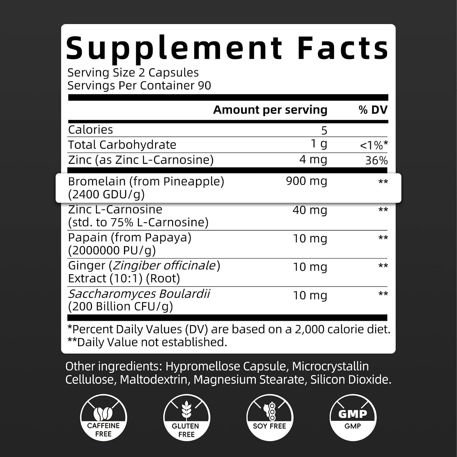 Bromelain for post-meal digestive relief