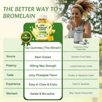 Bromelain gummies for enzyme support