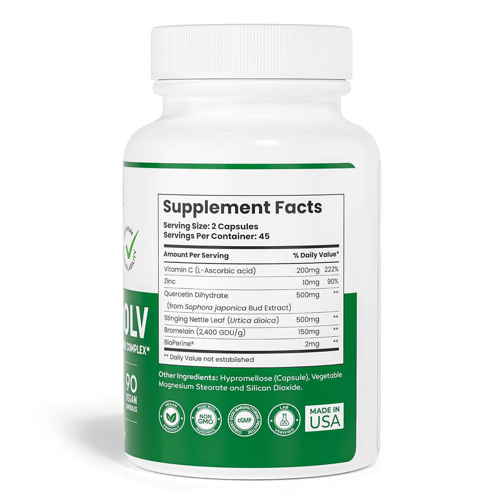 Bromelain supplement for allergy relief