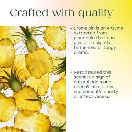 Bromelain supplements for joint support