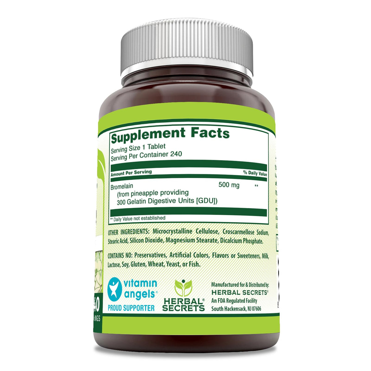 Bromelain tablets for digestive health