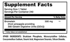 Bromelain tablets for digestive health