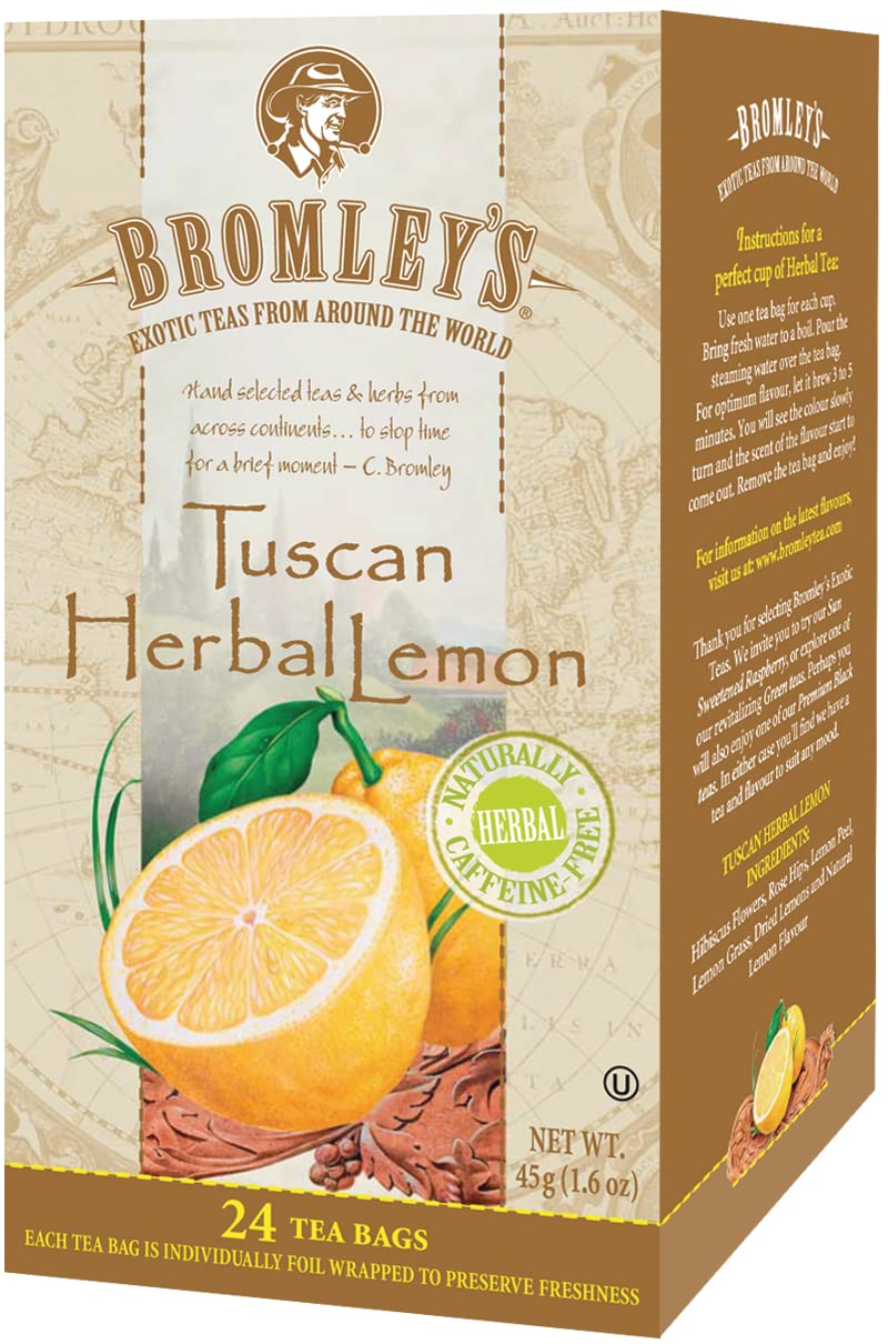 Bromley's herbal lemon tea bags
