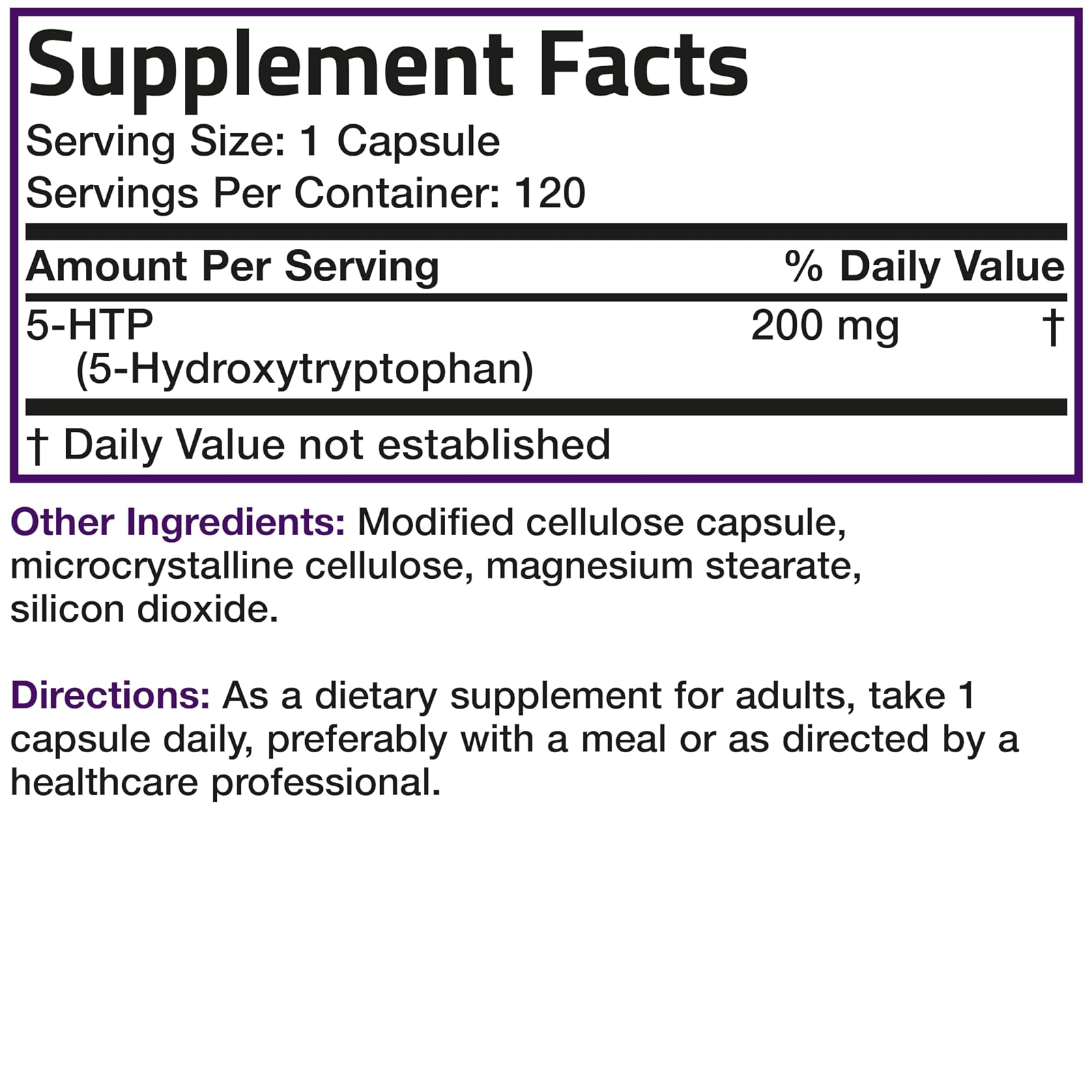 Bronson 5-HTP vegetarian formula