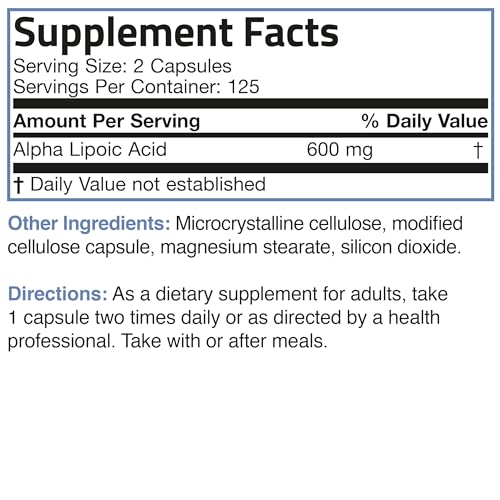 Bronson alpha lipoic acid for energy