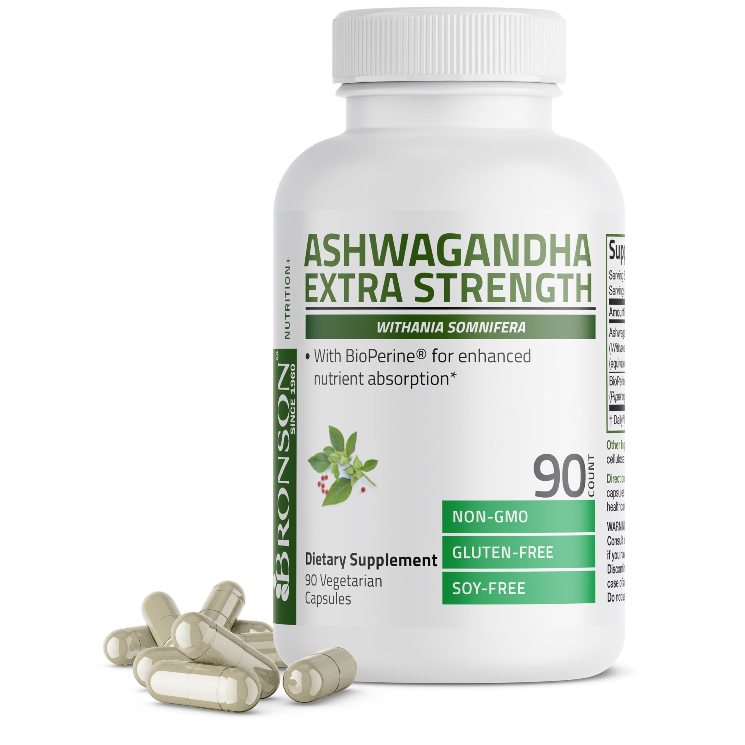 Bronson ashwagandha stress relief capsules