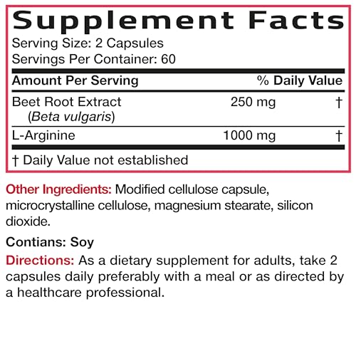 Bronson beet root and l-arginine blend